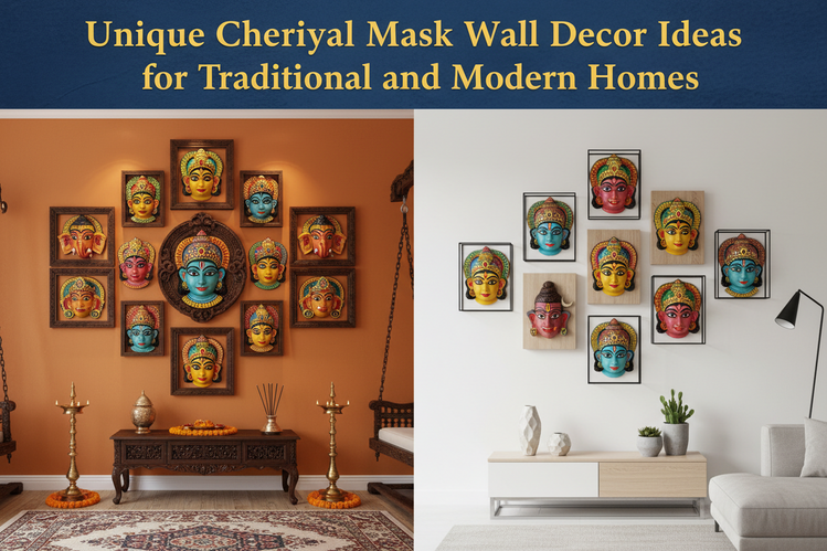 Unique Cheriyal Mask Wall Decor Ideas for Traditional and Modern Homes ...