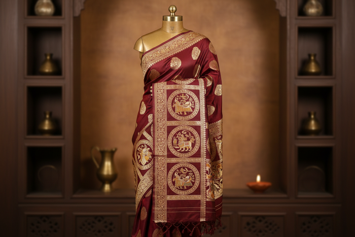 Baluchari Saree – Mythological Silk Weaves of West Bengal – Krafteria